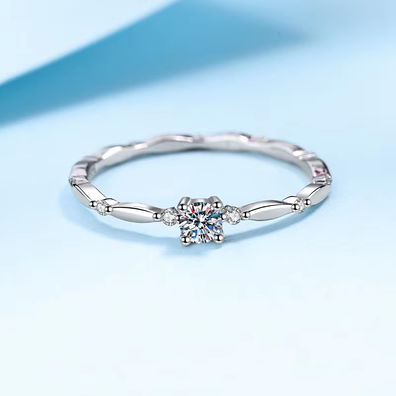 Silver Moissanite Diamond Ring – Hangzhou Reach